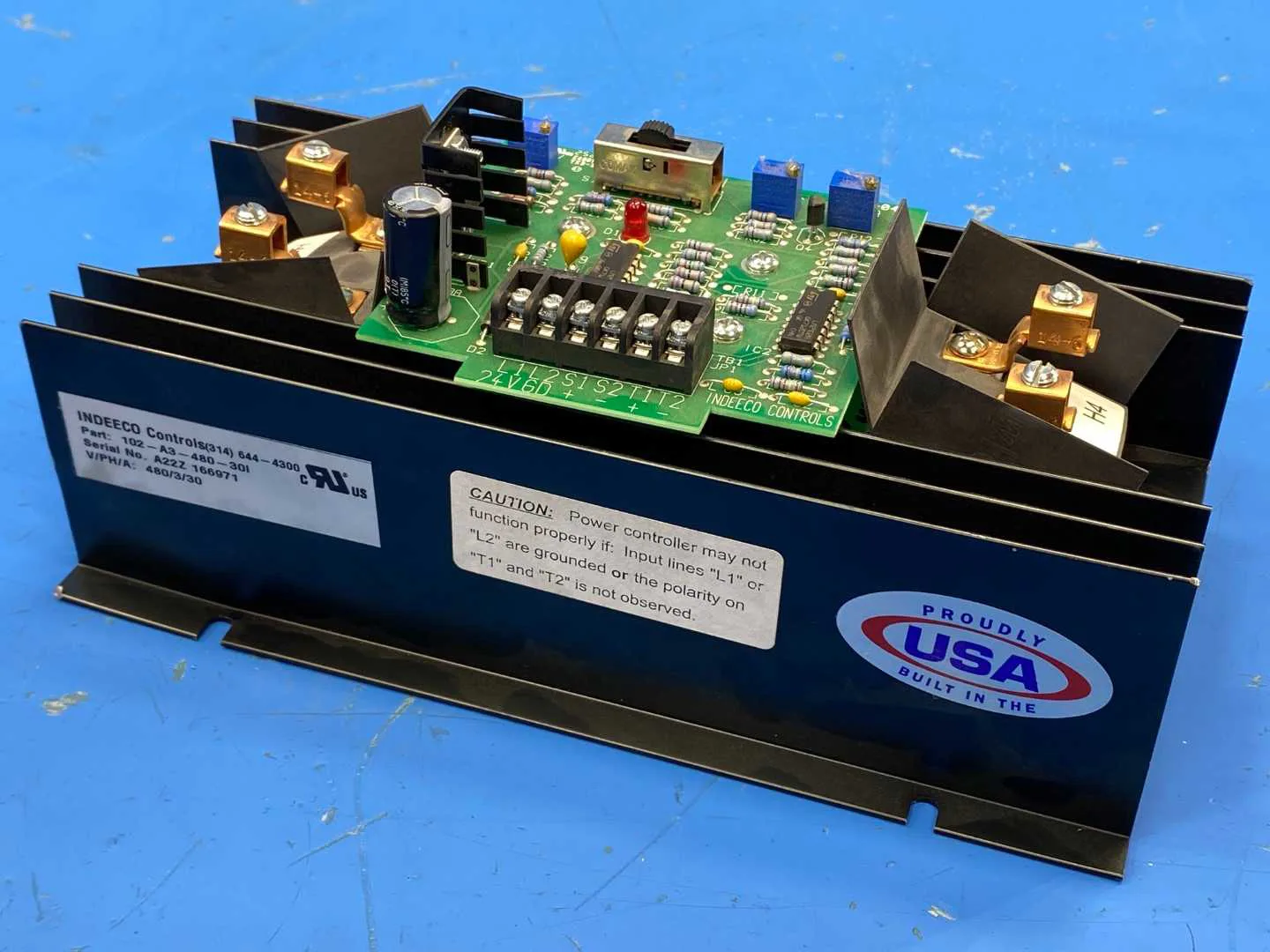 Indeeco Controls 102-A3-480-30L SCR Power Controller Assembly 30 Amp ...
